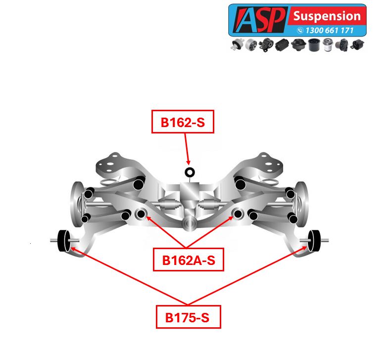 Ford Falcon FG (Petrol/Gas/Non Turbo) - 3 x Rear Differential Bushes ...