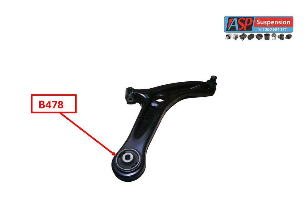 Ford Fiesta Front Lower Control Arm Rear Bush - HEAVY DUTY - B478 – ASP ...