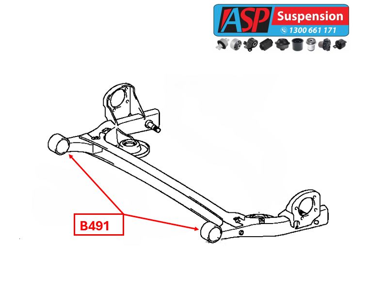 Nissan Tiida Rear Crossmember Bush - STANDARD - B491 – ASP Suspension ...