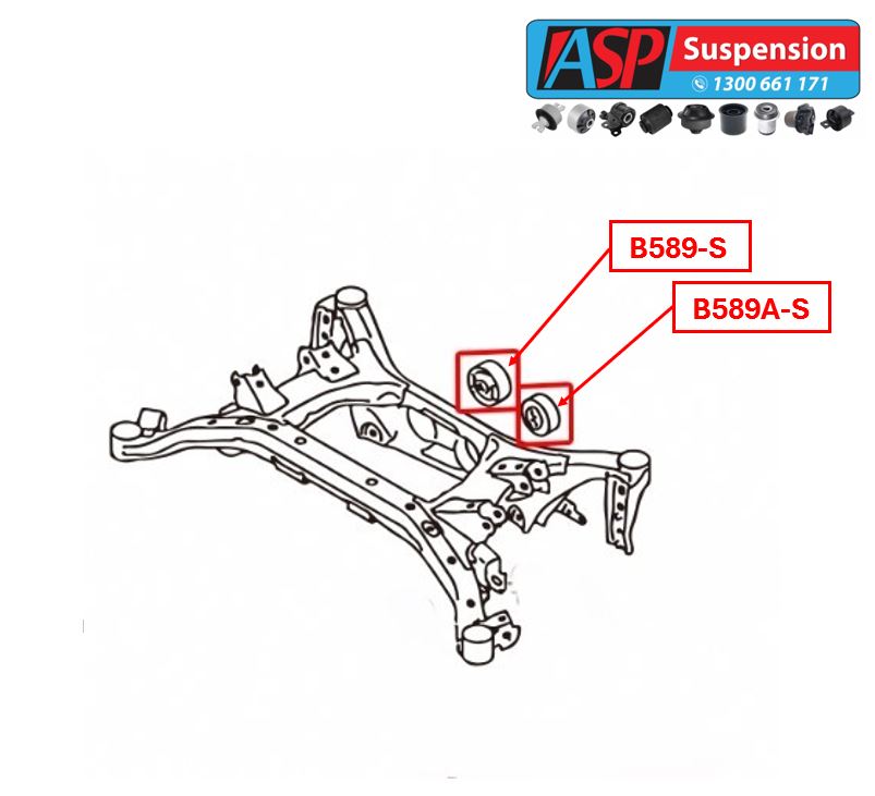 Toyota Crown GRS204/GWS204 Rear Differential Rear Mount Bush - HEAVY D ...